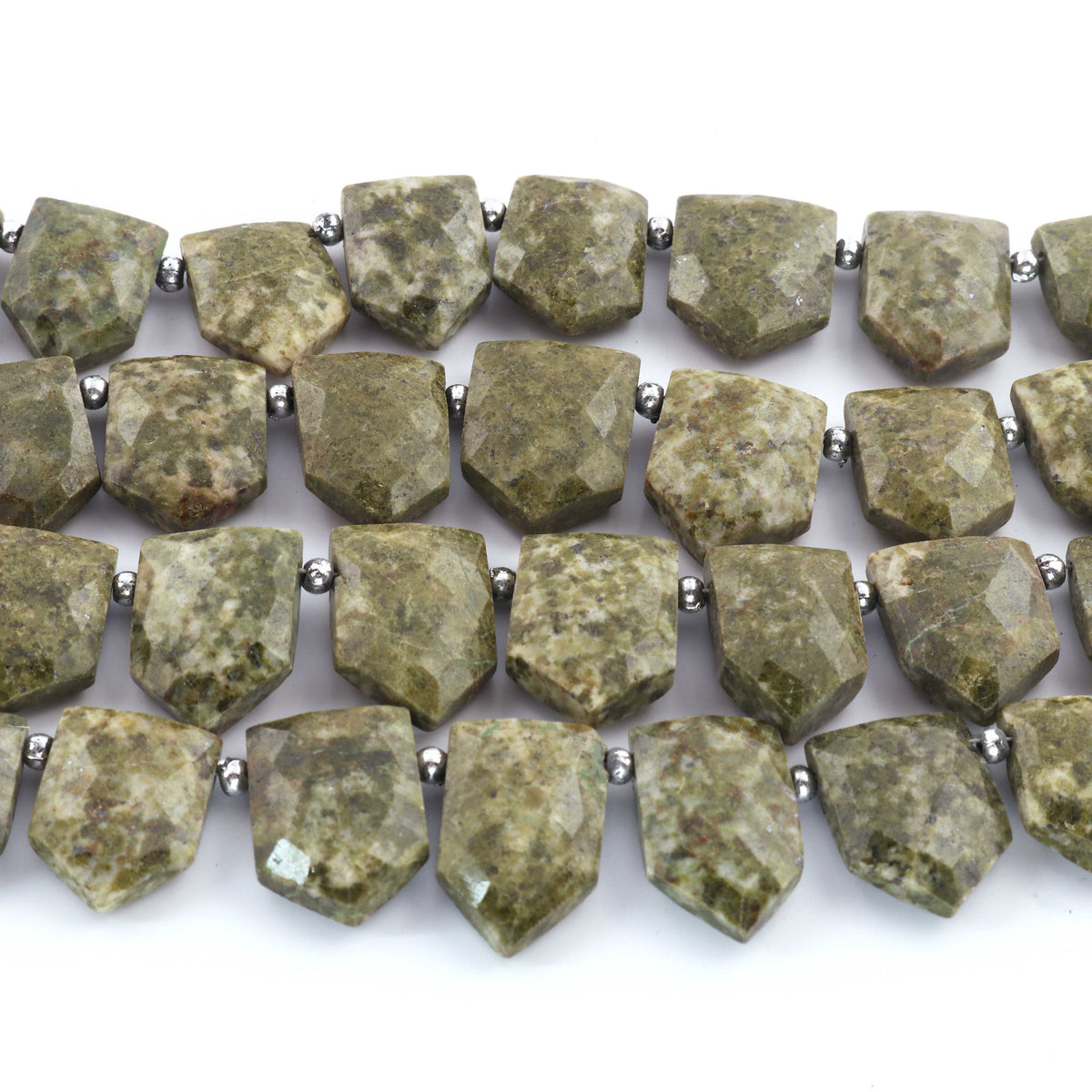 1 Strand Vessonite Faceted Briolettes -Pentagon Shape Briolettes ...
