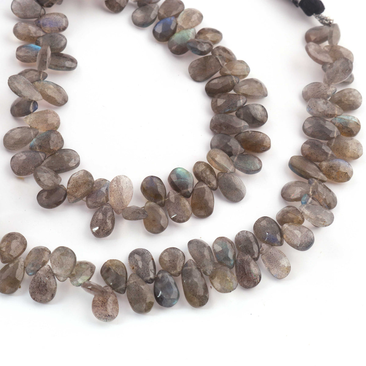 1 Strand Labradorite Faceted Briolettes - Pear Shape Briolettes ...